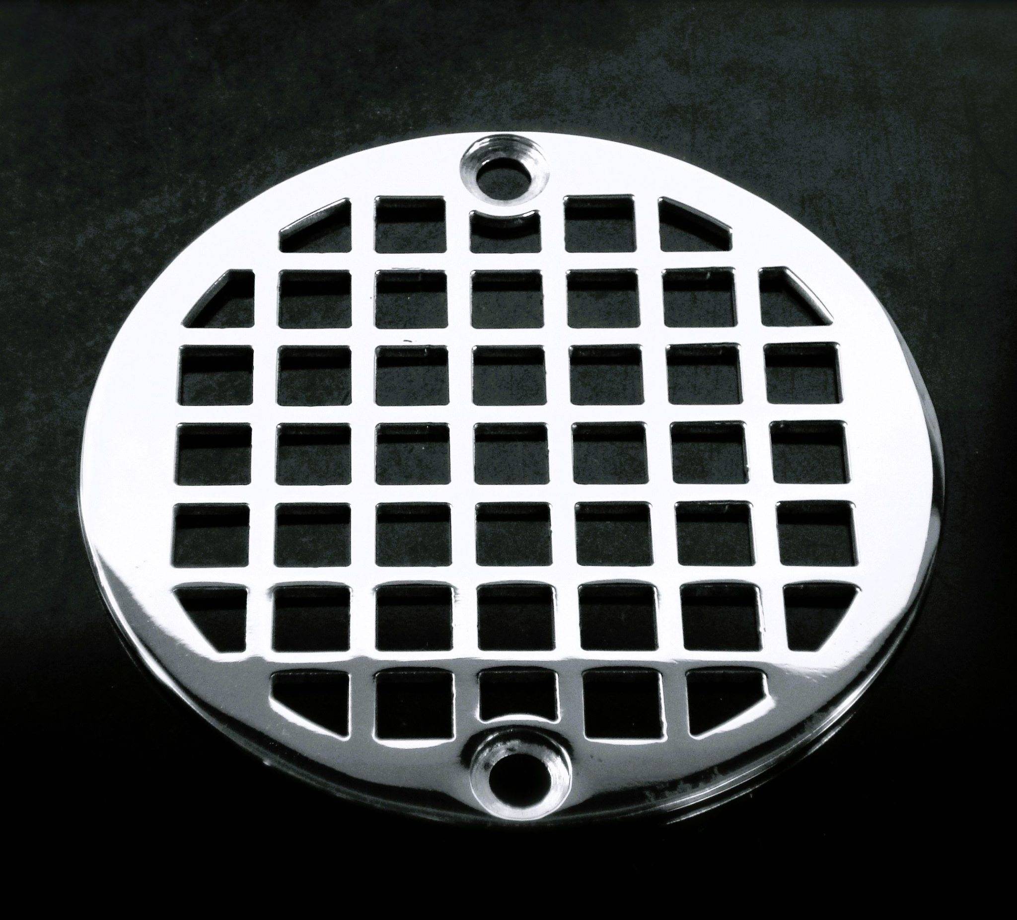 3.25" Round Shower Drain, Geometric Pattern No. 7