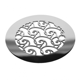 4.25 Inch Round Shower Drain, Sea Turtle by Designer Drains