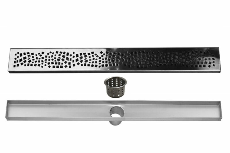 Linear Drain - Trench Drain | Random Squares™ by Designer Drains