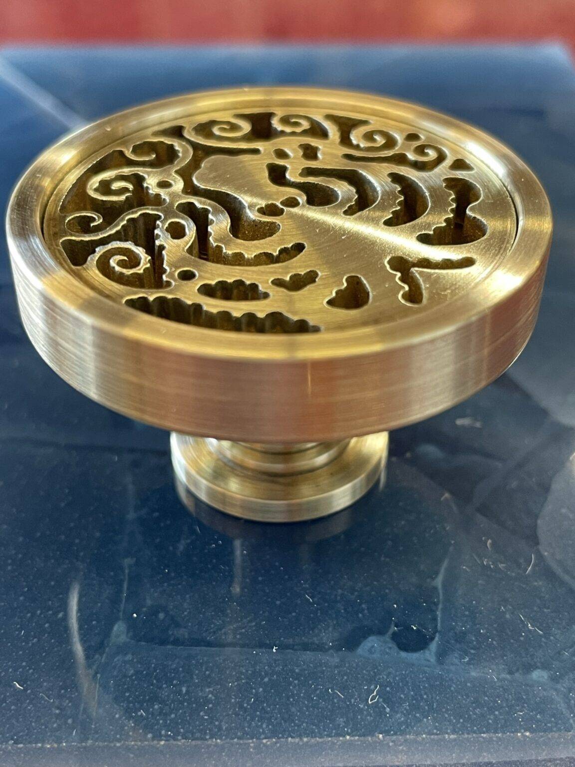 Octopus Knob, Brass Cabinet Hardware